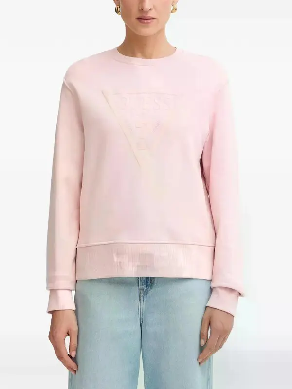 Guess Logo-embossed Jumper - Pink