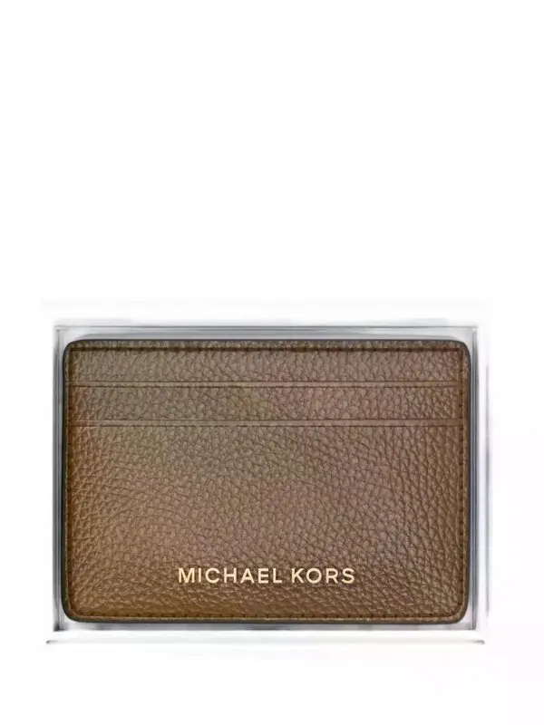 Michael Kors Leather Card Case - Brown
