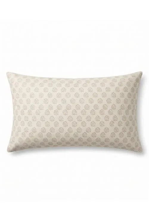 PILLOWPIA Bodhi Lumbar Pillow Cover - Shortbread