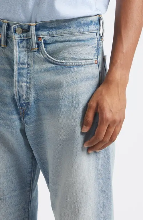 Double Rl Ripped Straight Leg Jeans