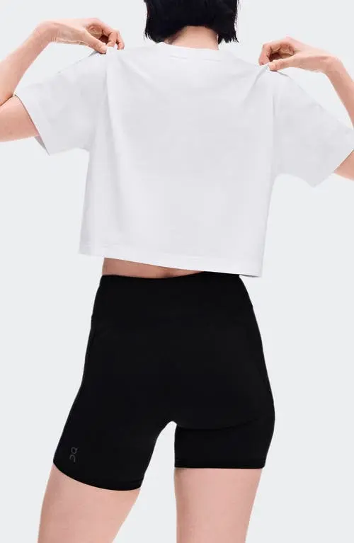 On Train-t Cropped T-shirt - White