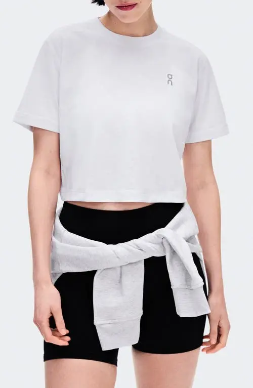 On Train-t Cropped T-shirt - White
