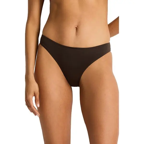 SEA LEVEL De Luxe Sporty Mid Rise Swim Briefs - Espresso