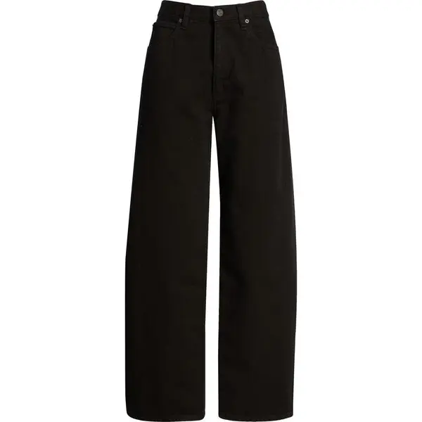 FRAME The Bow Wide Leg Jeans - Black