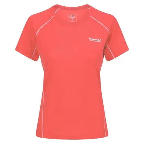 REGATTA Devote Ii Contrast Detail T-shirt - Neon Peach