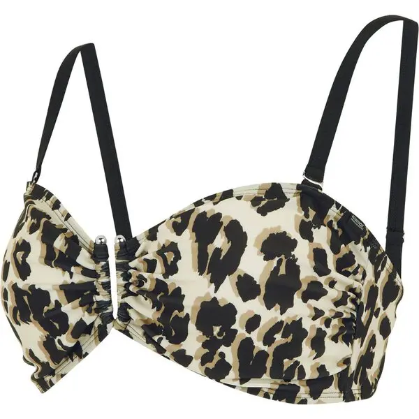 REGATTA Aceana Iii Leopard Print Bikini Top - Natural