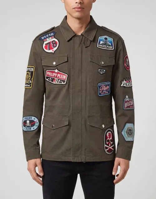 Philipp Plein Jacket Patches - Military