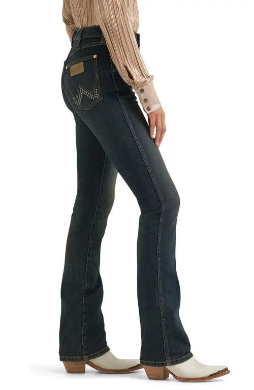 Wrangler Western High Waist Straight Leg Jeans