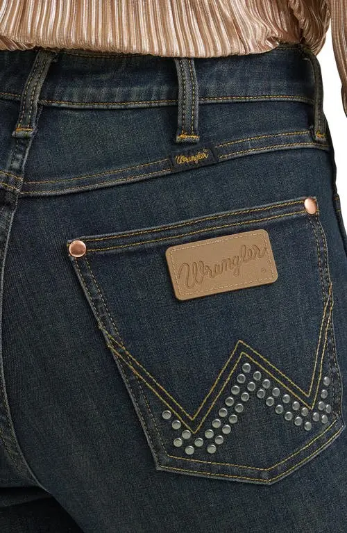 Wrangler Western High Waist Straight Leg Jeans