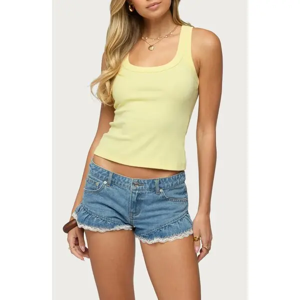 EDIKTED Harlowe Racerback Rib Tank