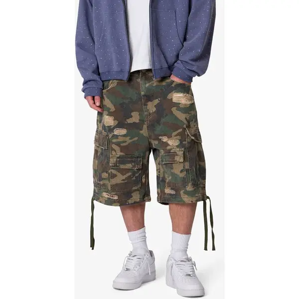 Mnml Distressed Baggy Cargo Shorts
