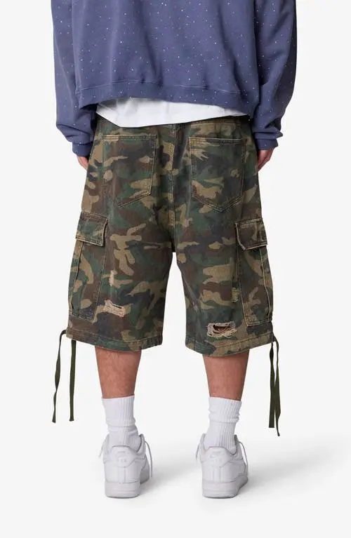 Mnml Distressed Baggy Cargo Shorts