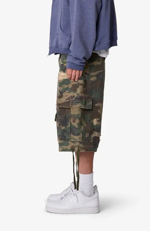 Mnml Distressed Baggy Cargo Shorts
