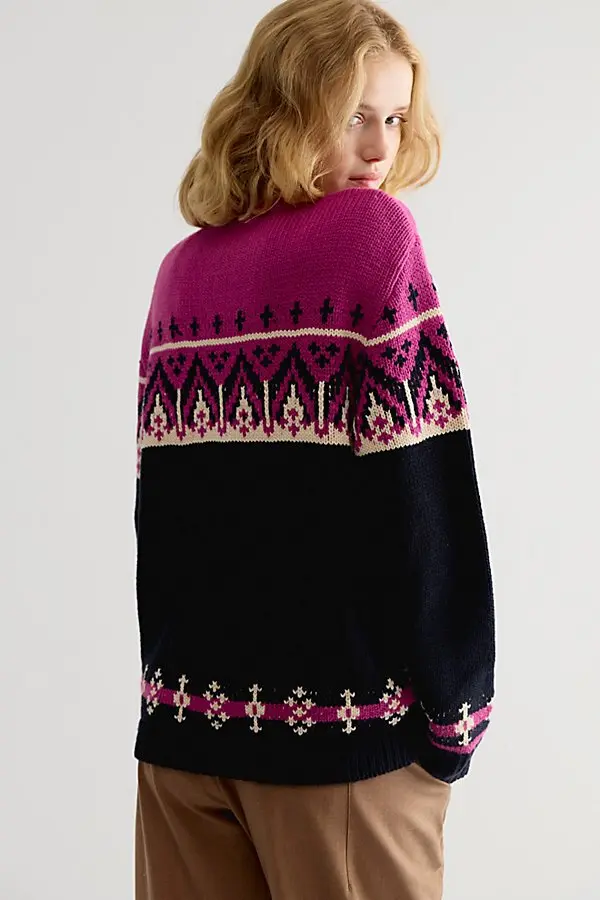 Anna Sui Fair Isle Cardigen