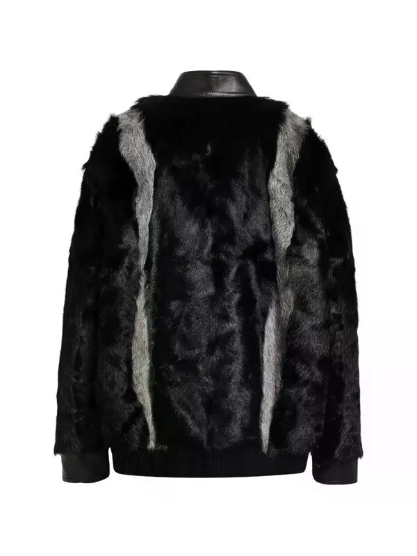 Valentino Garavani Panelled Fur And Leather Jacket