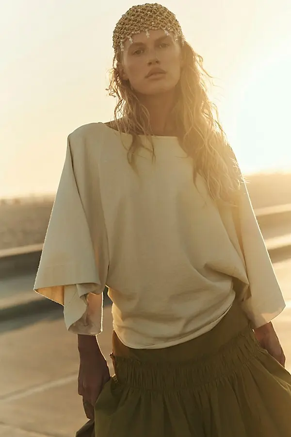 Free People Lennox Top - Toasted Eggnog