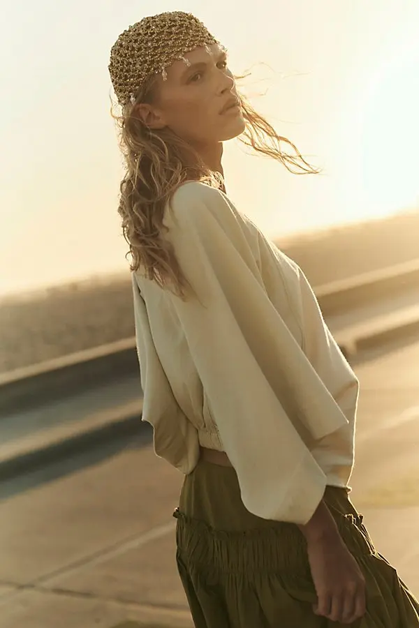 Free People Lennox Top - Toasted Eggnog
