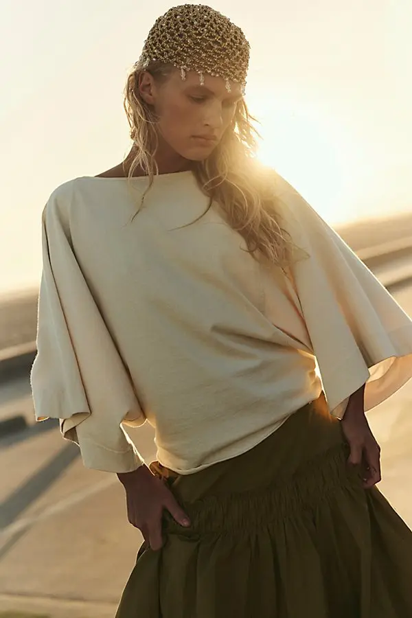 Free People Lennox Top - Toasted Eggnog