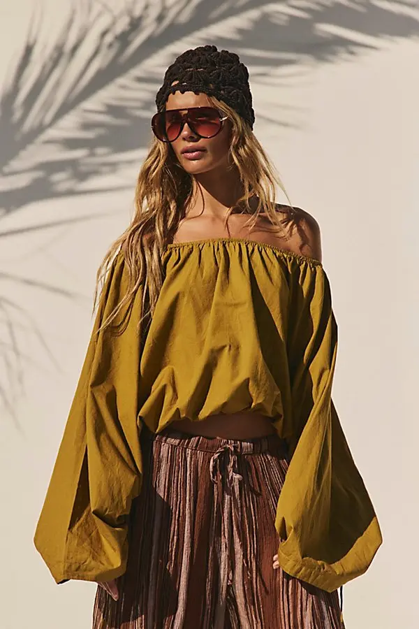 Free People Cabana Top - Dried Tobacco