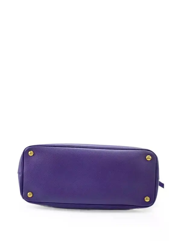 Prada Saffiano Leather Galleria Handbag - Purple