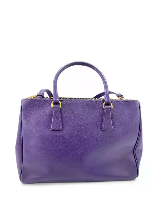 Prada Saffiano Leather Galleria Handbag - Purple