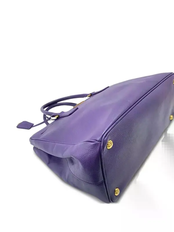 Prada Saffiano Leather Galleria Handbag - Purple