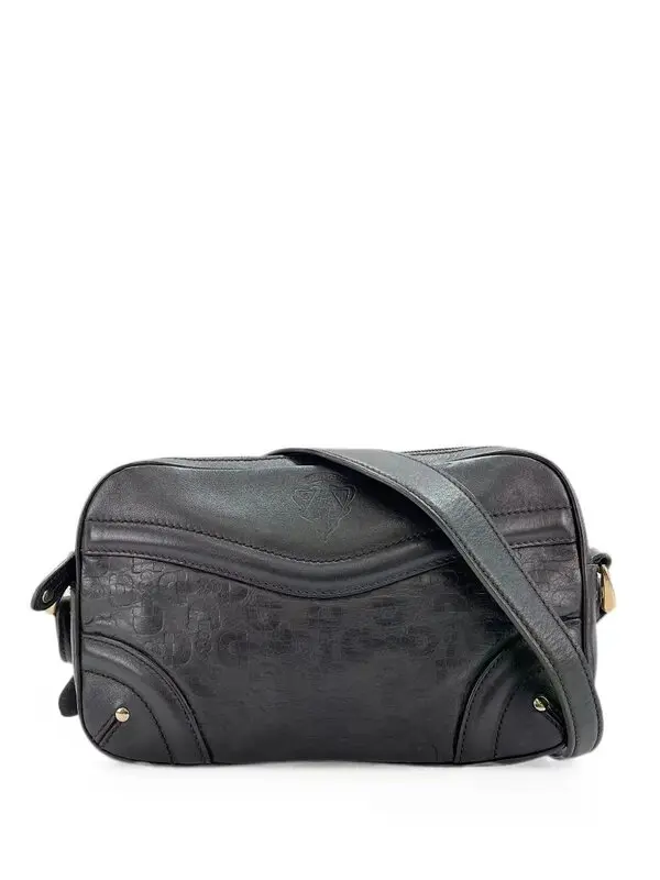 Gucci 2000s Horsebit Pattern Shoulder Bag - Brown