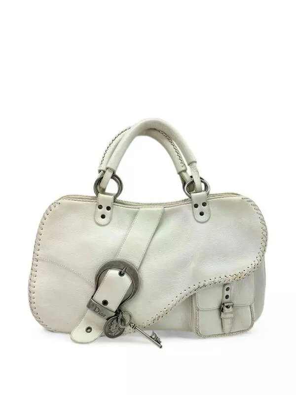 Dior 2000s Gaucho Tote Bag - White