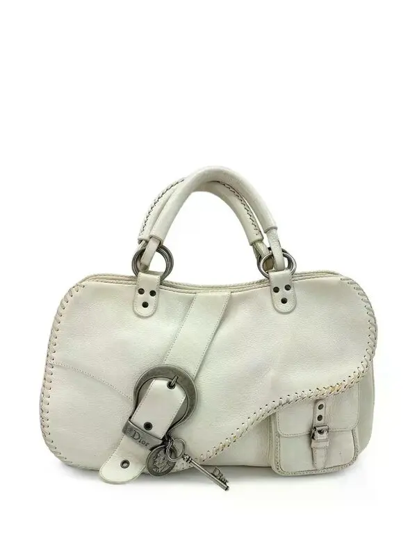 Dior 2000s Gaucho Tote Bag - White