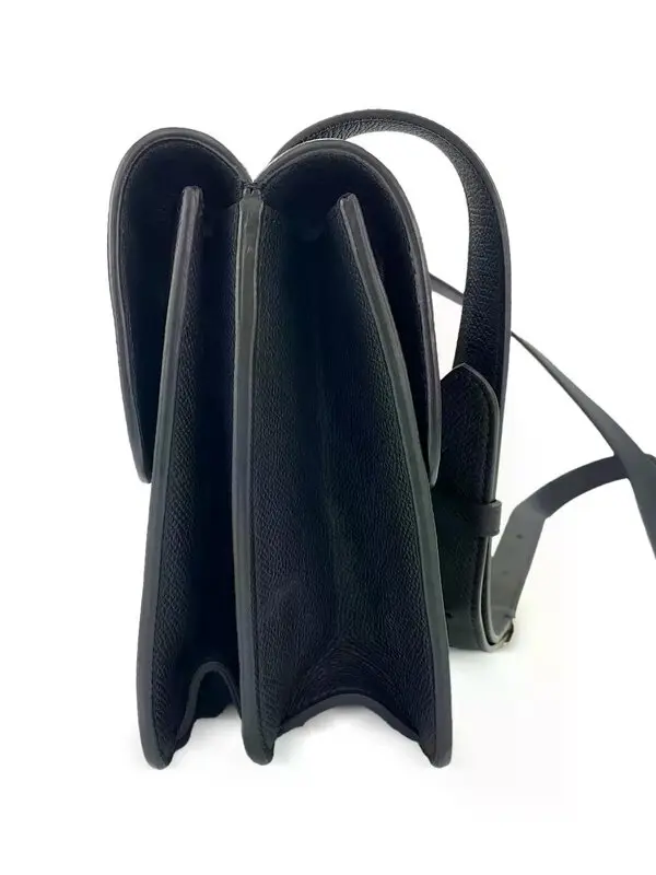 Celine Grained Leather Shoulder Bag - Black