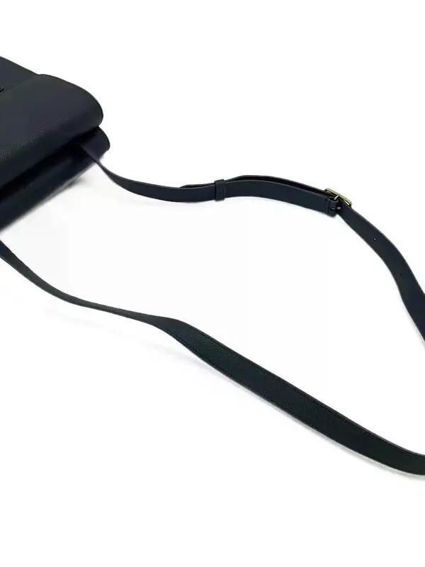 Celine Grained Leather Shoulder Bag - Black