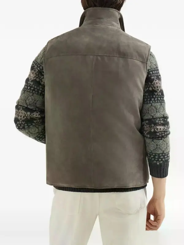 Brunello Cucinelli Suede Down Vest