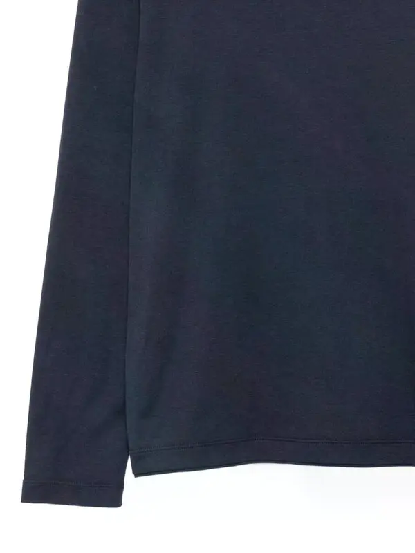 Eleventy Crew-neck Long-sleeved T-shirt - Blue