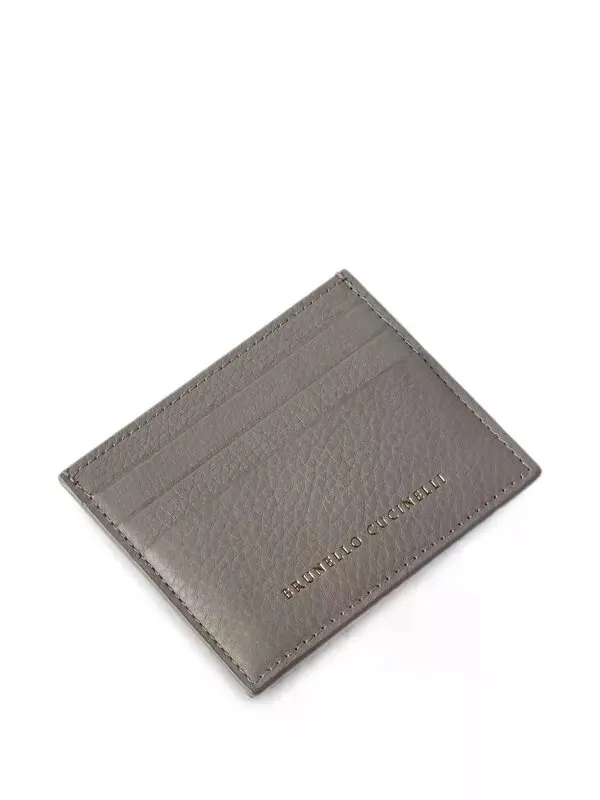 Brunello Cucinelli Grained Calfskin Card Case