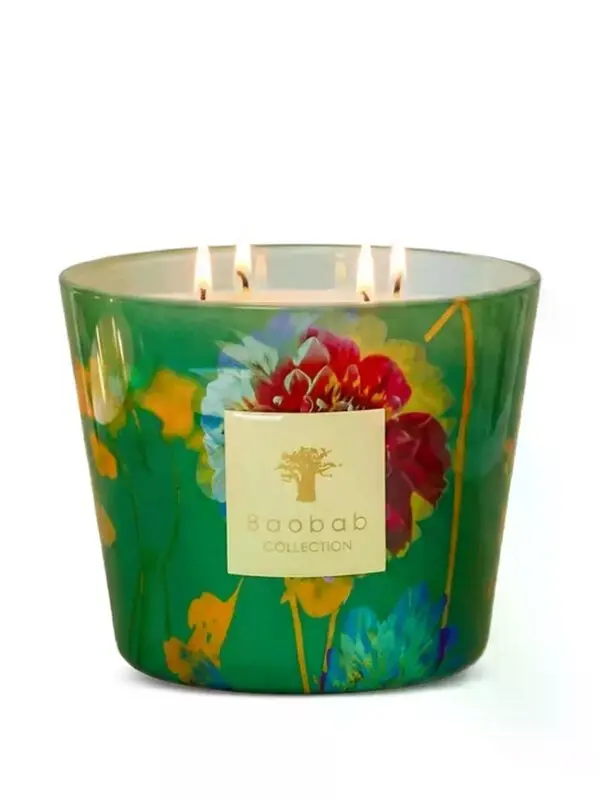 BAOBAB Arty Flowers Signature Floral-print Candle - Green