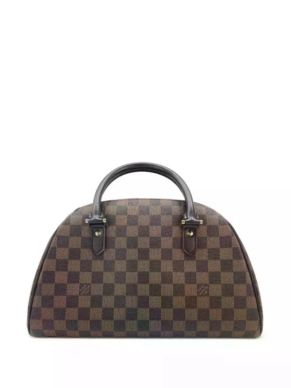 LOUIS VUITTON 2005 Damier Ebène Riviera Tote Bag - Brown