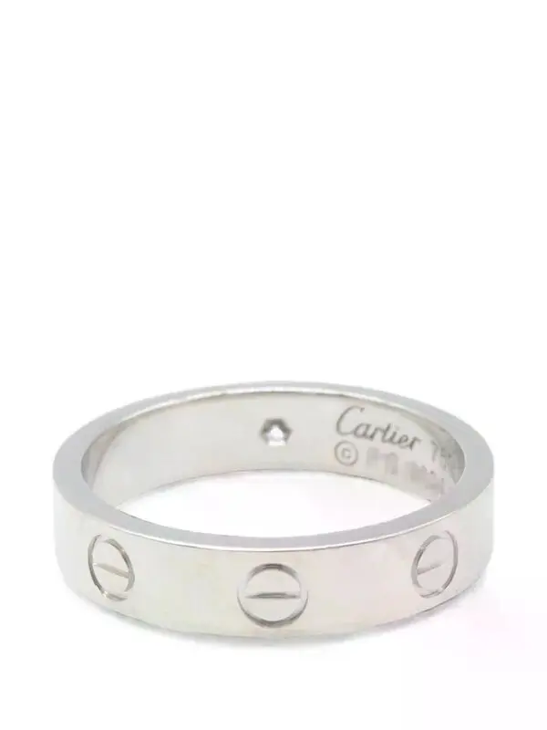 Cartier 18k White Gold Diamond Love Ring