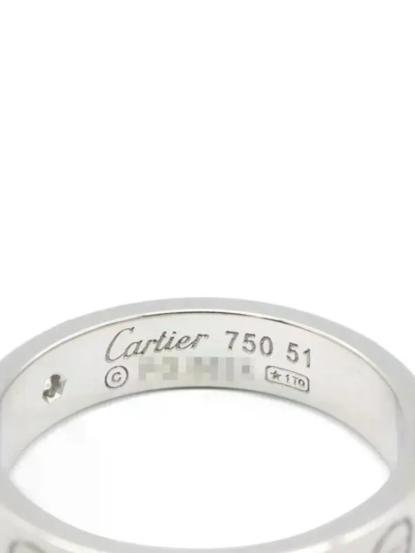 Cartier 18k White Gold Diamond Love Ring