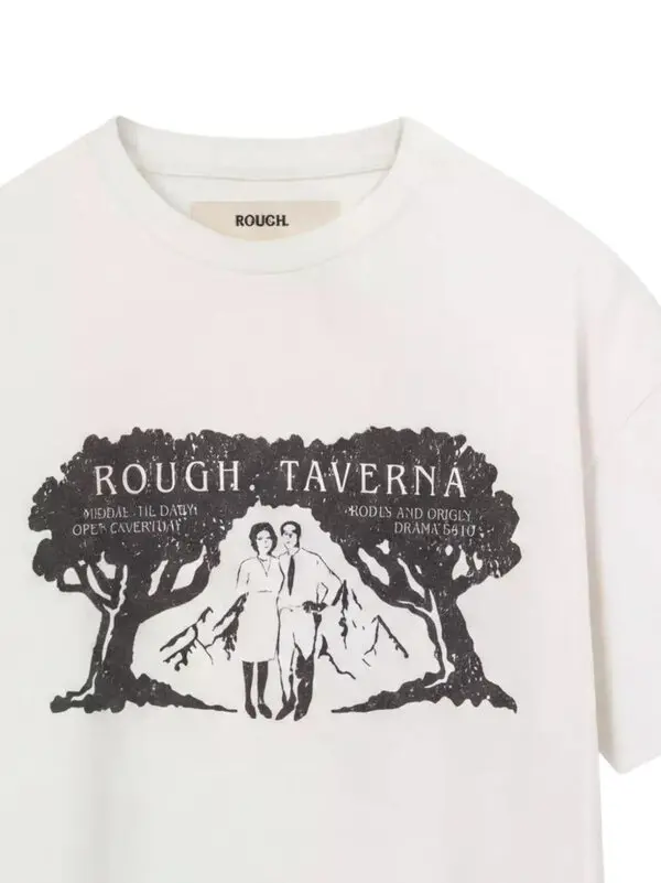 ROUGH. Graphic-print T-shirt - White