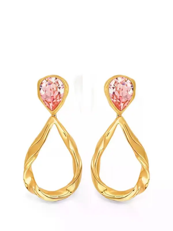 Oscar De La Renta Loop Clip-on Earrings - Gold