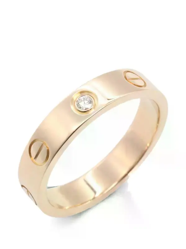 Cartier 2010s Love Diamond Ring - Pink