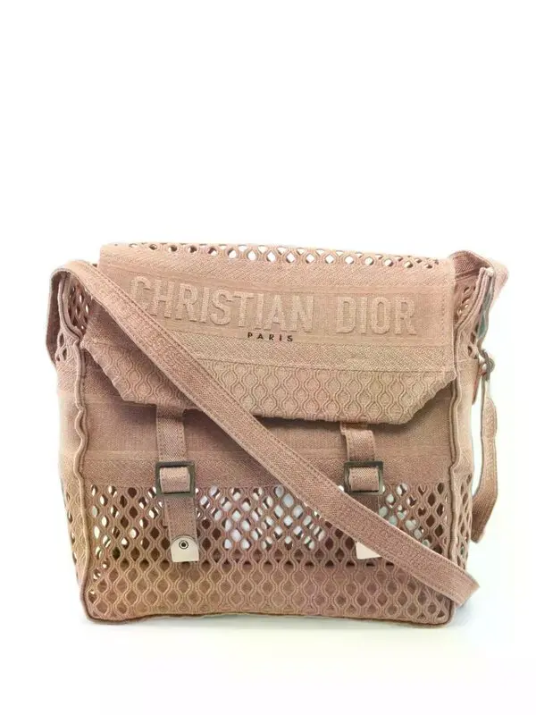 Dior 2010s Diorcamp Mesh Shoulder Bag - Neutrals