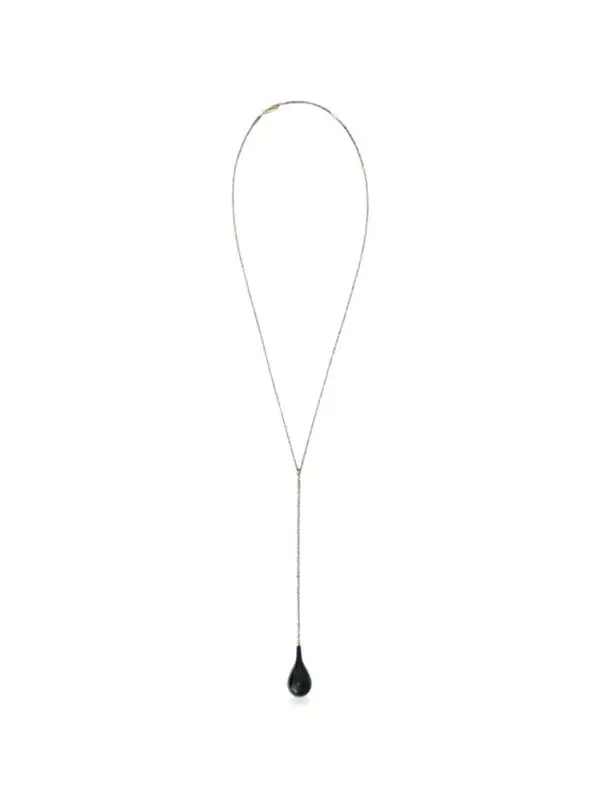 TOTEME Large Onyx Teardrop-pendant Necklace - Gold