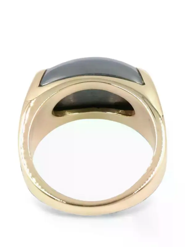 BVLGARI 2010s Tronchetto Hematite Ring