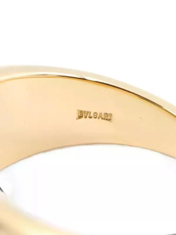 BVLGARI 2010s Tronchetto Hematite Ring