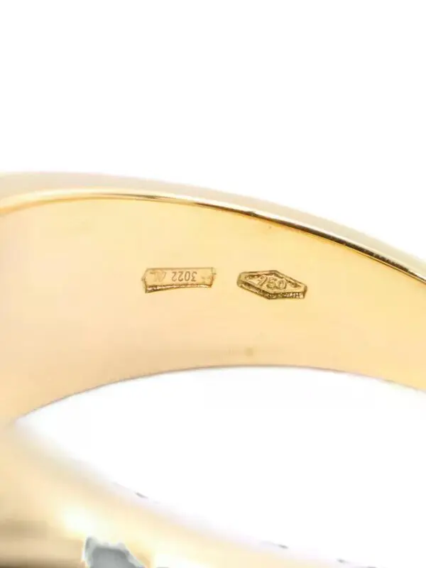 BVLGARI 2010s Tronchetto Hematite Ring