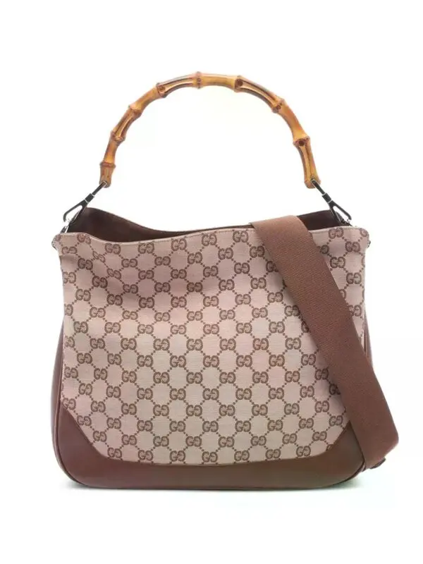 Gucci Bamboo Gg Supreme Tote Bag