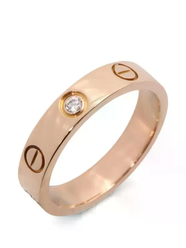 Cartier 18k Rose Gold Diamond Love Ring