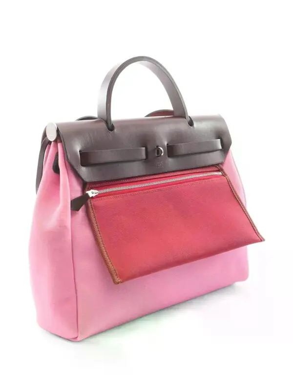 Hermès Herbag Zip Two-way Tote Bag - Pink