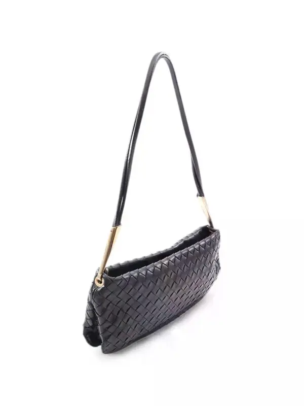 Bottega Veneta 2000s Intrecciato Leather Shoulder Bag